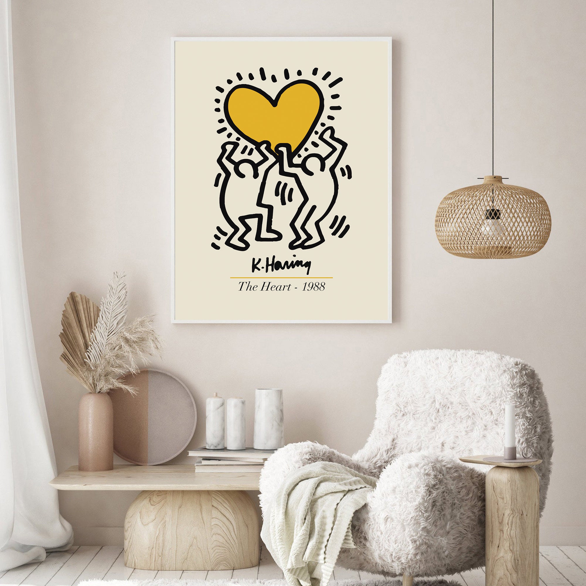 Keith Haring Love Pop Art Keith Haring Poster Keith Haring | Etsy