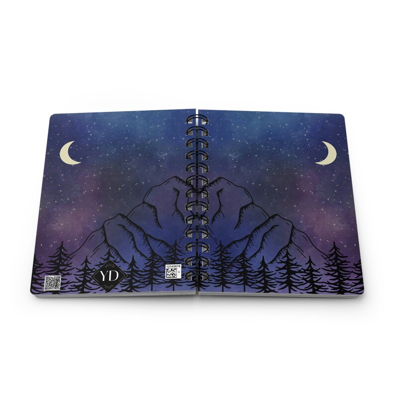 Night Sky Spiral Bound Journal - Etsy