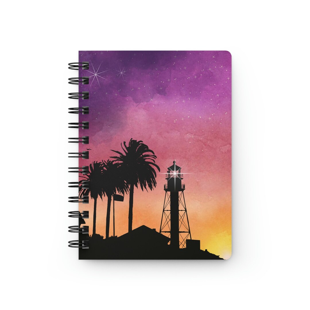 Lighthouse Spiral Bound Journal - Etsy