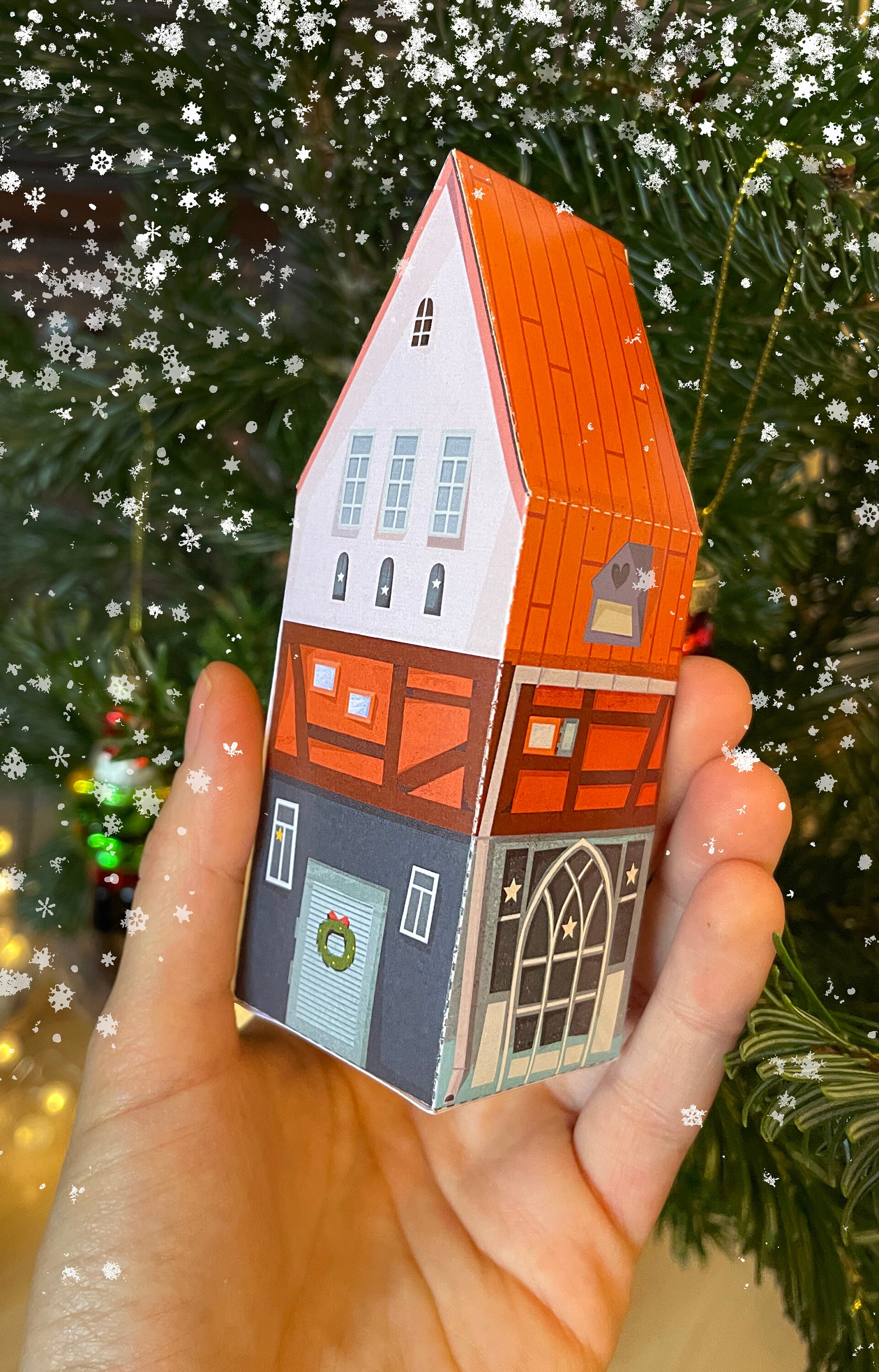 Printable Paper House Fachwerk Style - Etsy Australia