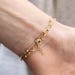 Andalusite Gemstone Bracelet: 14K Gold Vermeil, Minimalist Wrap - Etsy