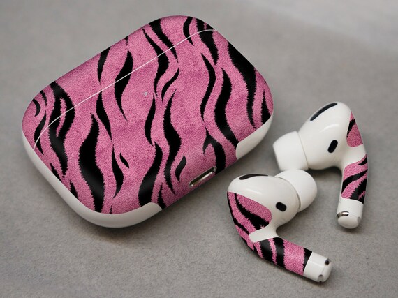 Pink blooming roses print AirPods Skin roses airpod botanical bts gift ...