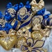 Set of Royal Blue and Gold Christmas Ornaments in the Gift Box- 14 Pcs ...