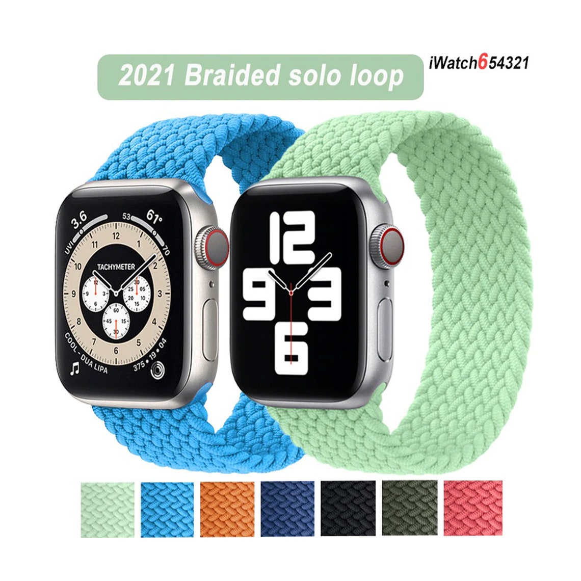 Braided Solo Loop For Apple watch band 44mm 40mm 38mm 42mm | Etsy Braided Solo Loop For Apple watch band 44mm 40mm 38mm 42mm | Etsy