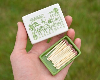 Strawberry Matcha Match Box | Pink and Green | Aesthetic Room Decor ...