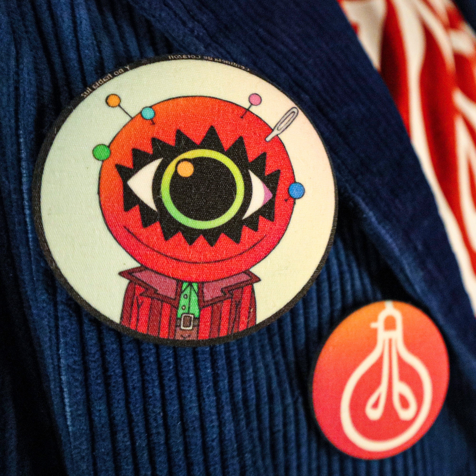 Alejandro Fabric Pin Back Button Combo | Etsy