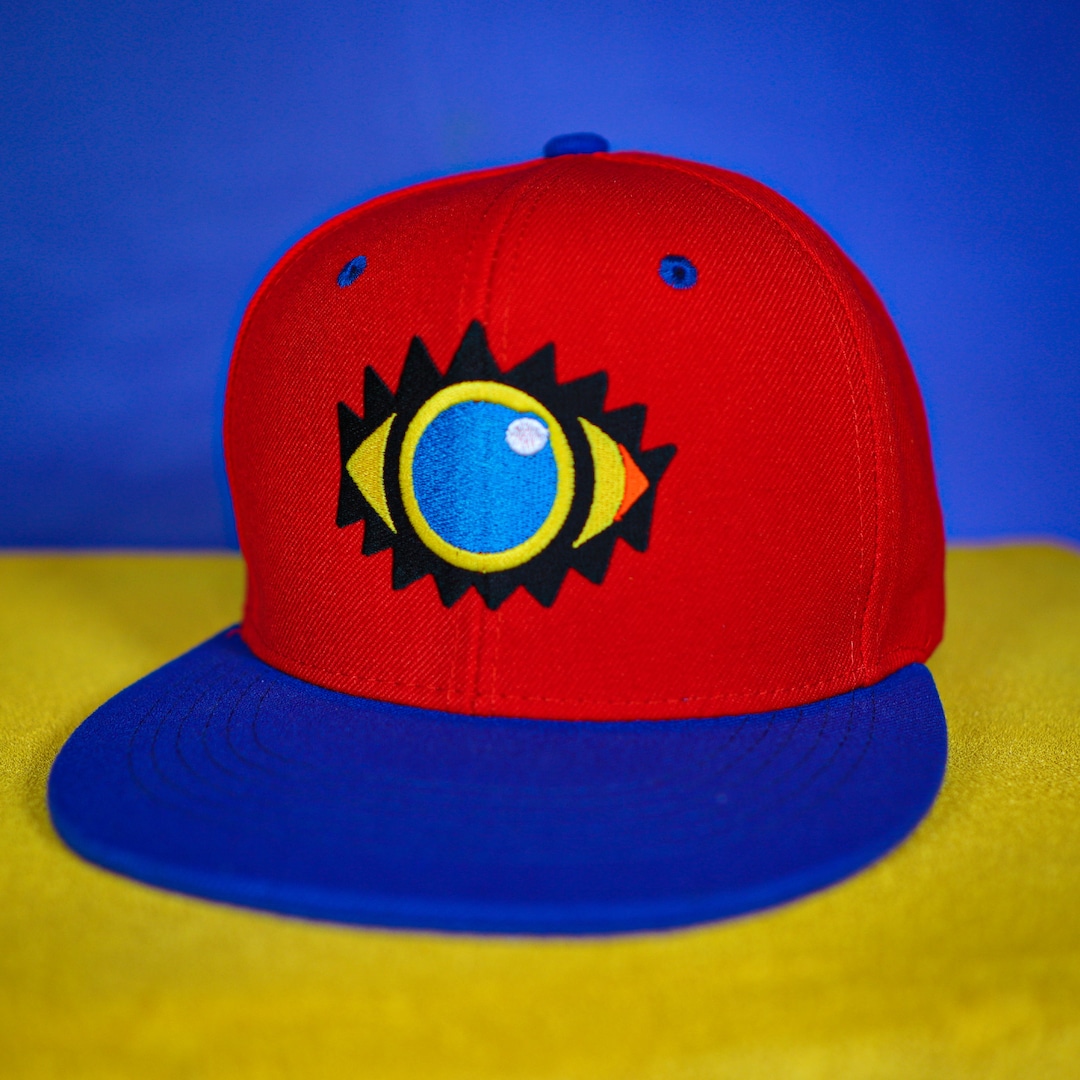 Red and Blue Eye Baseball Cap - Etsy
