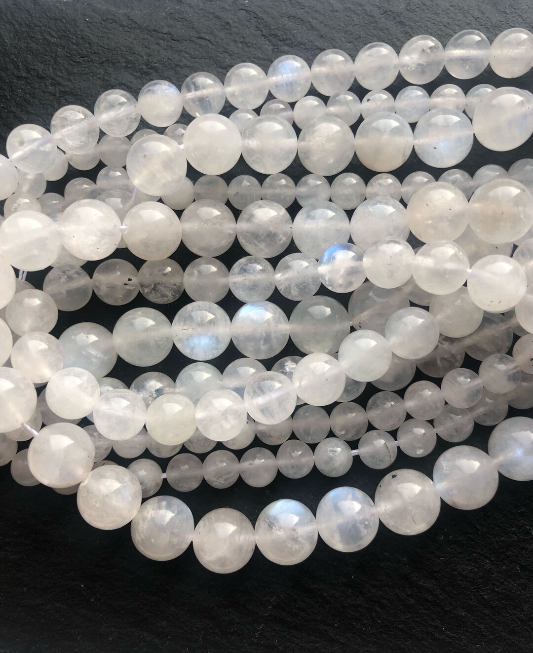 6 Mm 8 Mm 10 Mm Natural White Moonstone Beads, Crystal Gemstone Beads ...