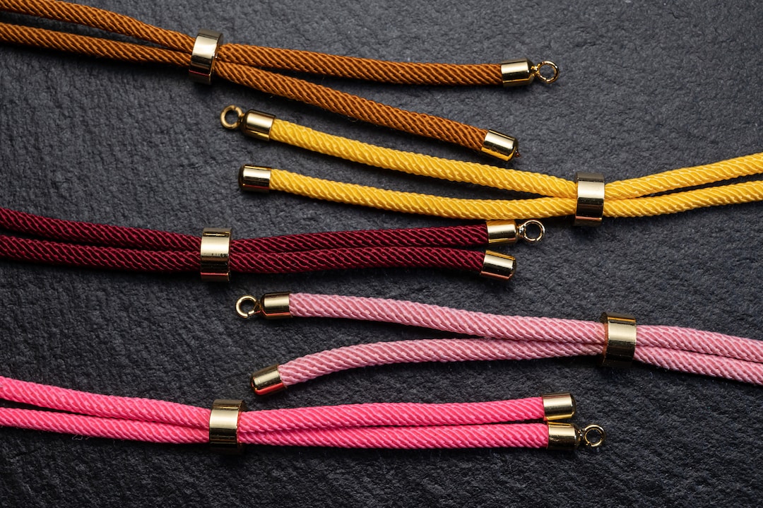 Adjustable Rope Slider Bracelet Blanks, Small Cord Bracelets With ...