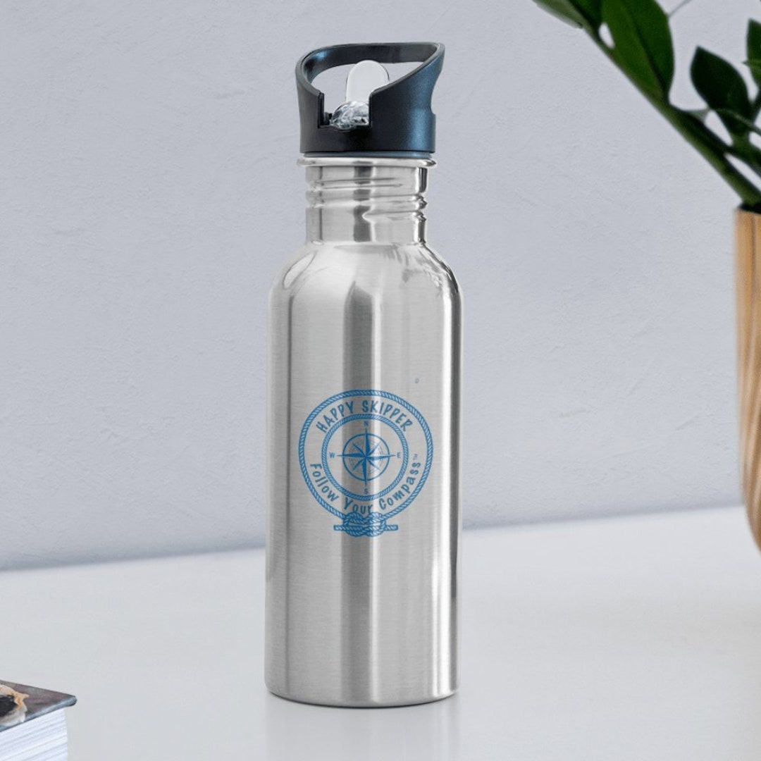 Happy Skipper Follow Your Compass™ Water Bottle - Etsy