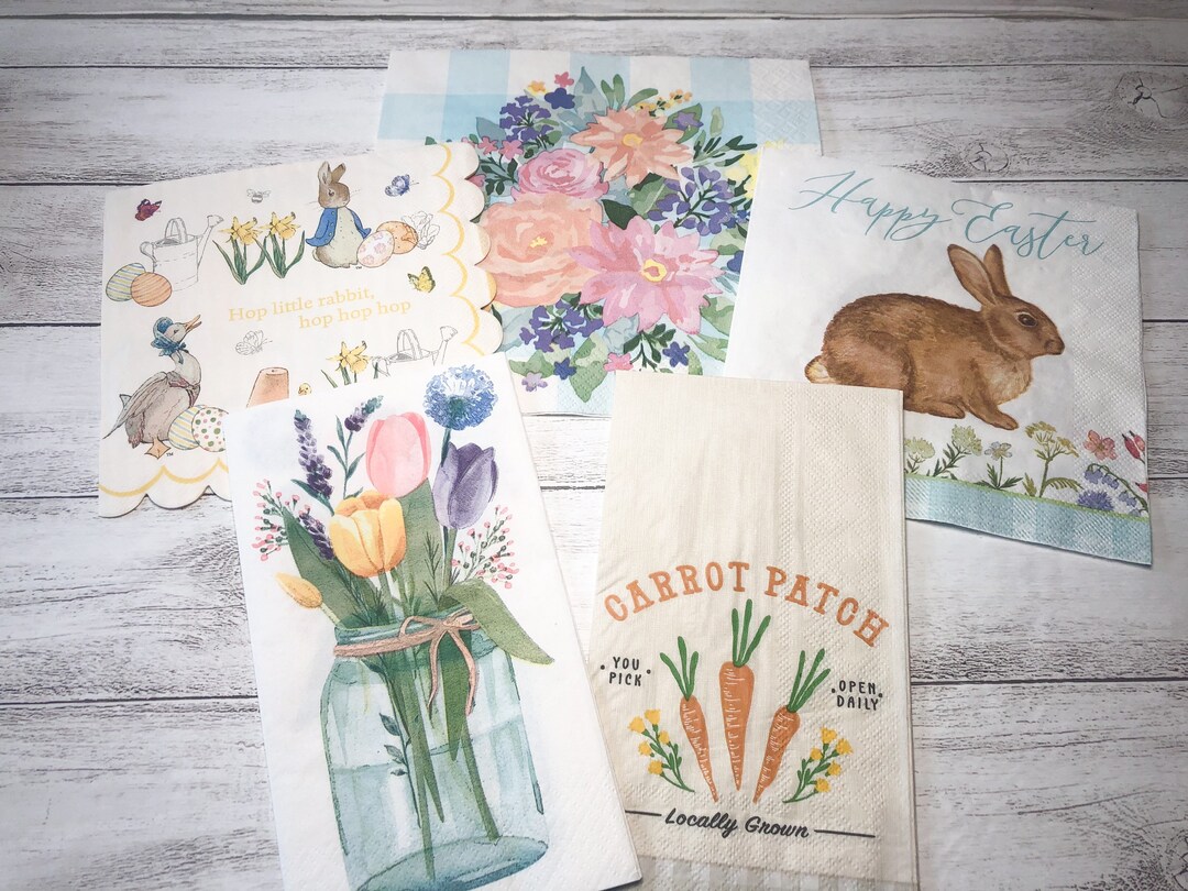 1 Each of (5) Different Peter Rabbit | Carrot Patch | Spring | Easter ...