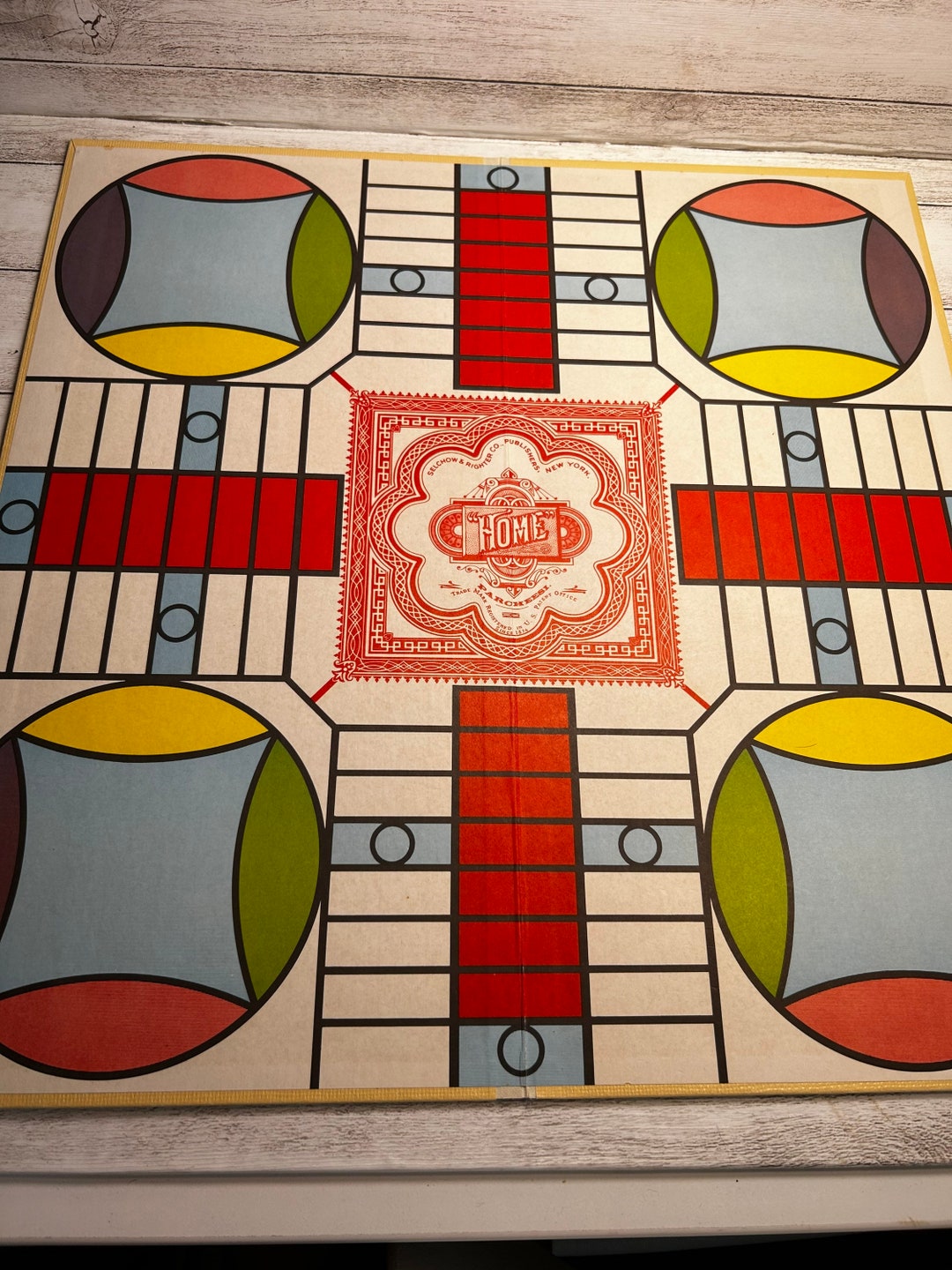 Vintage Parcheesi Board for Crafting, Scrapbooking or Decoupage ...