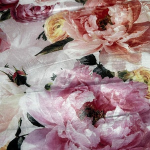 Two (2) Sheets of Beautiful Cabbage Roses Tissue Paper for Decoupage ...