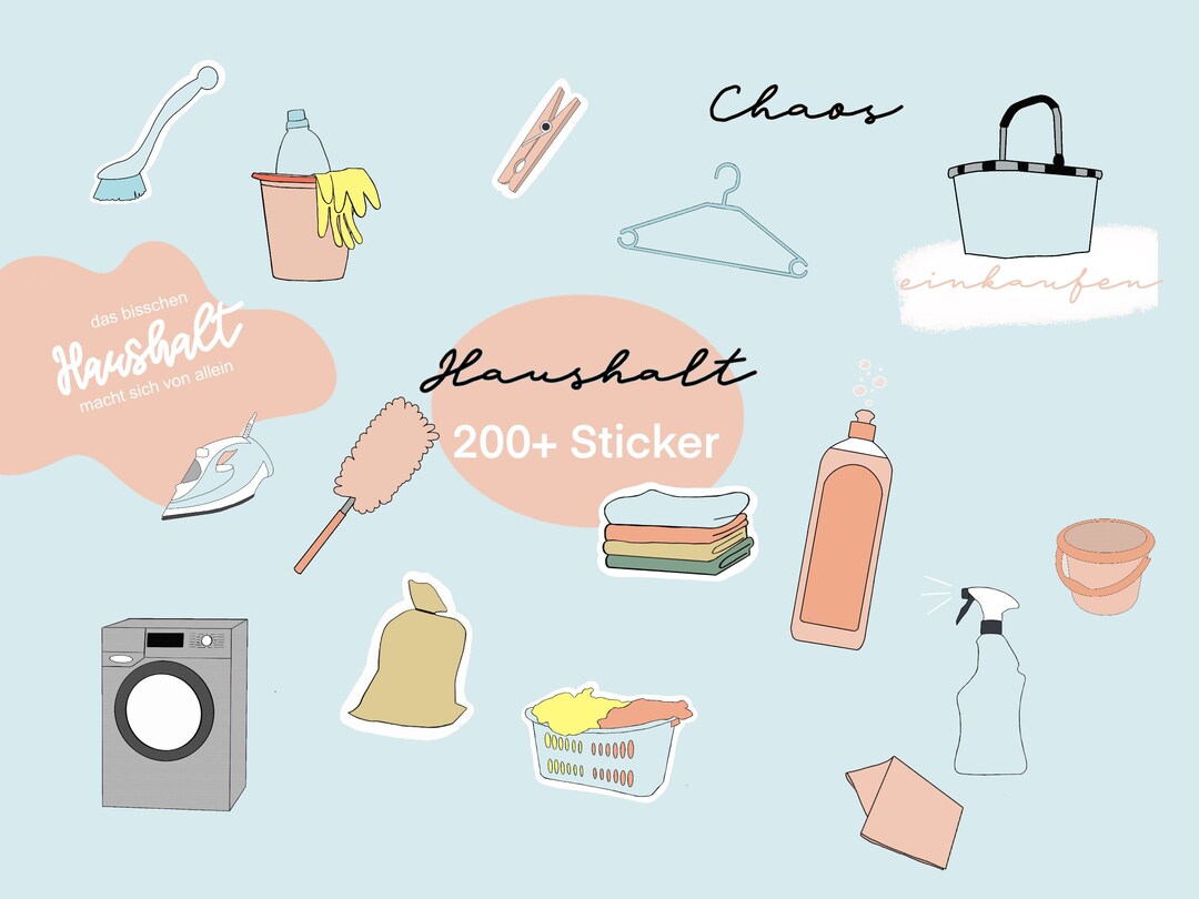 Instagram Story Stickers and Gifs Household 200, Everyday, Digital ...