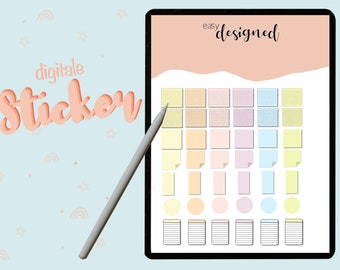 Arbeitsblatt erstellen Digital stickers digital post its textcontainer ...