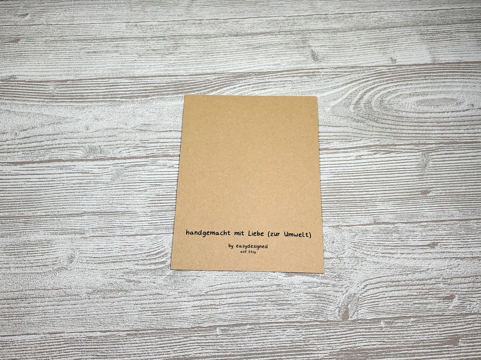 Nachhaltige Postkarte viel Glück aus Kraftpapier Geschenk | Etsy
