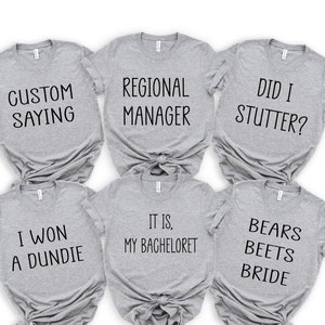 Office Theme Funny Matching Group T-shirts, Office Bachelorette Party ...