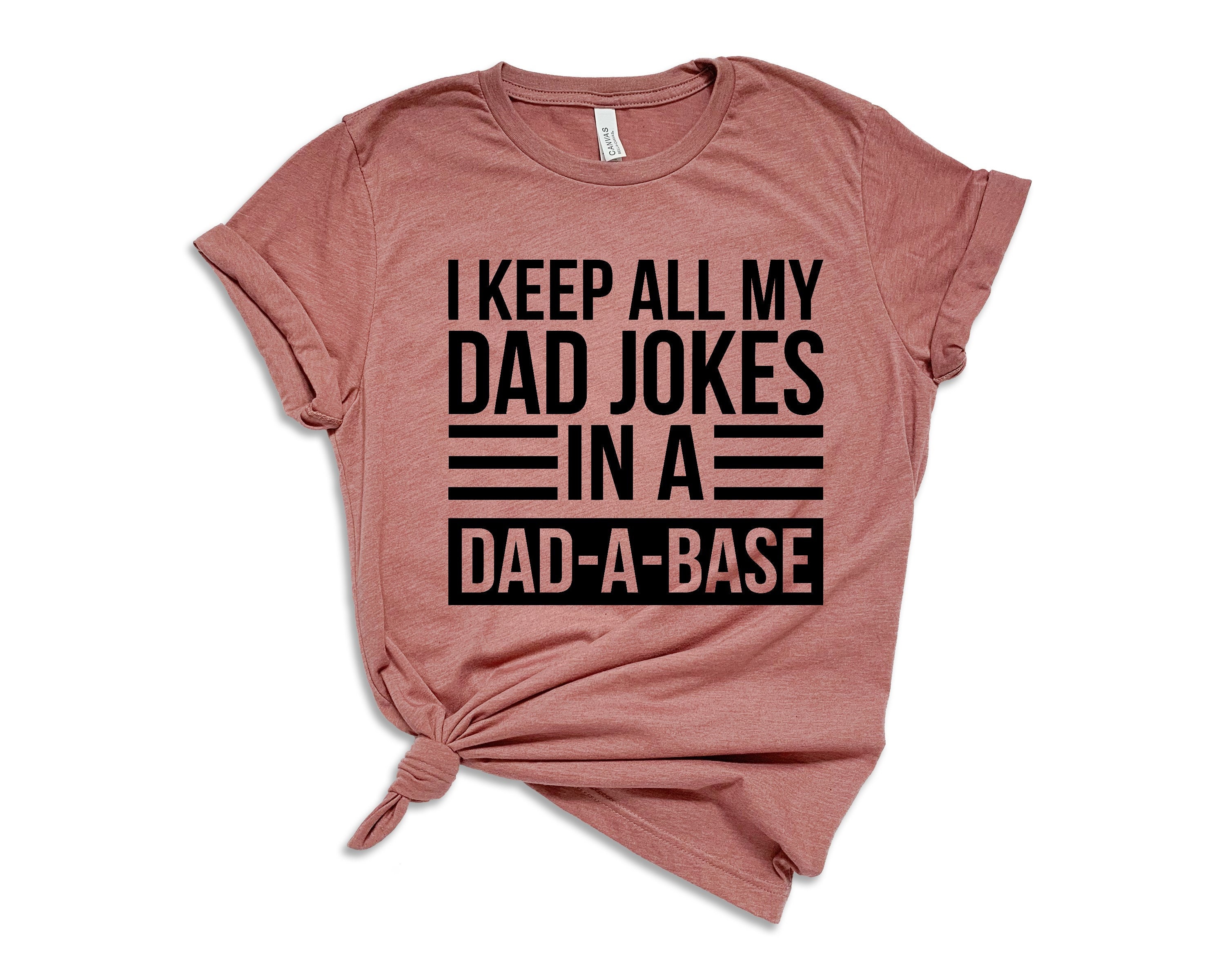 I Keep All My Dad Jokes in a Dadabase Funny Dad Shirt Gift | Etsy