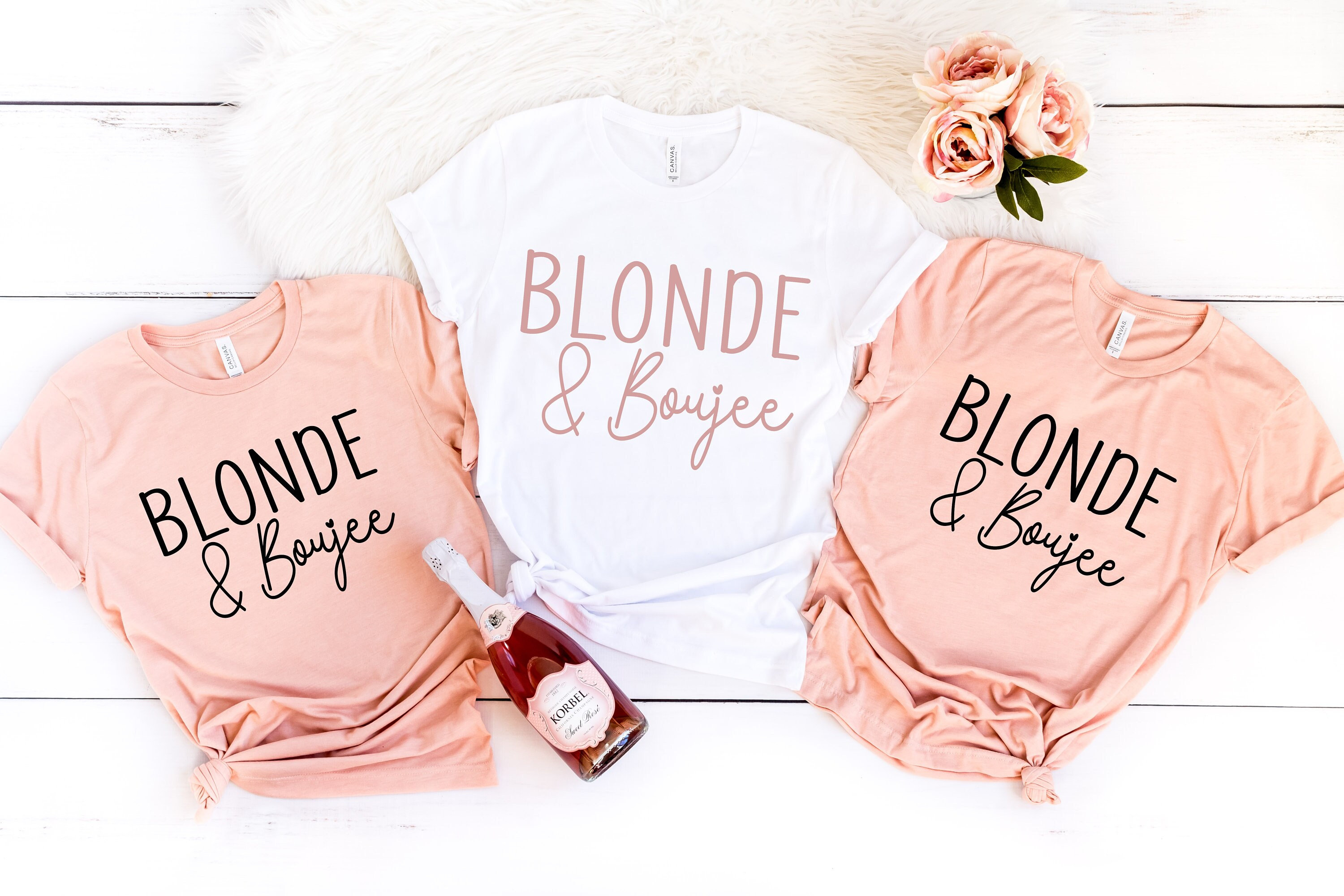 Blonde & Boujee - Blonde Bestie - Best Friends Tees - Sister Shirts ...