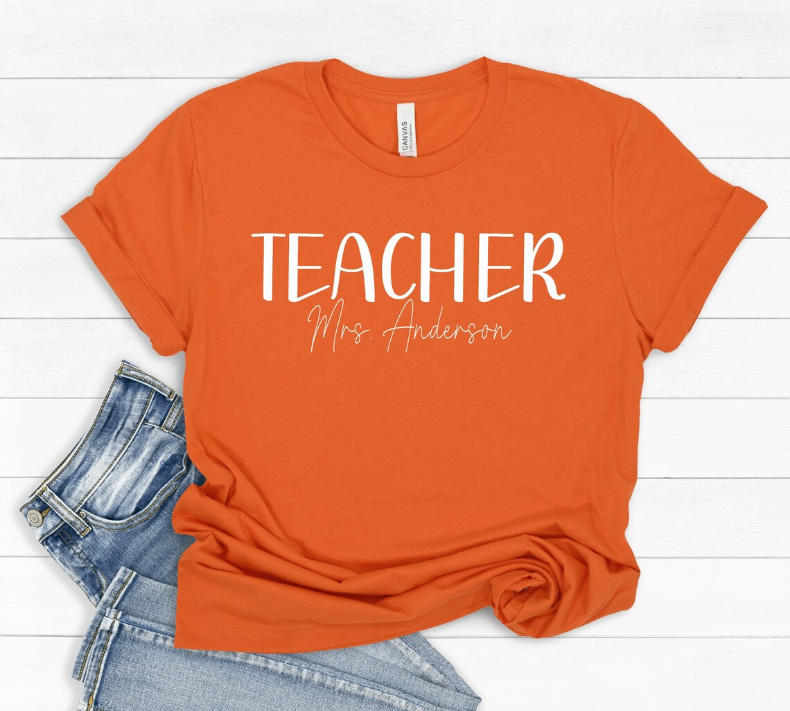 Custom Teacher Shirt, Teacher Team Shirts, Personalized School Tshirt ...