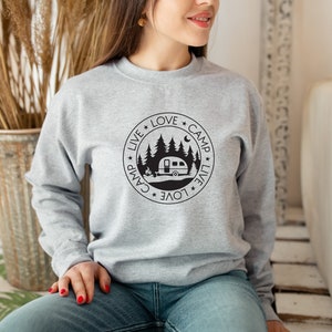 Camping Sweatshirt, Cute Camping Shirt, Girls Weekend Shirt, Camping ...
