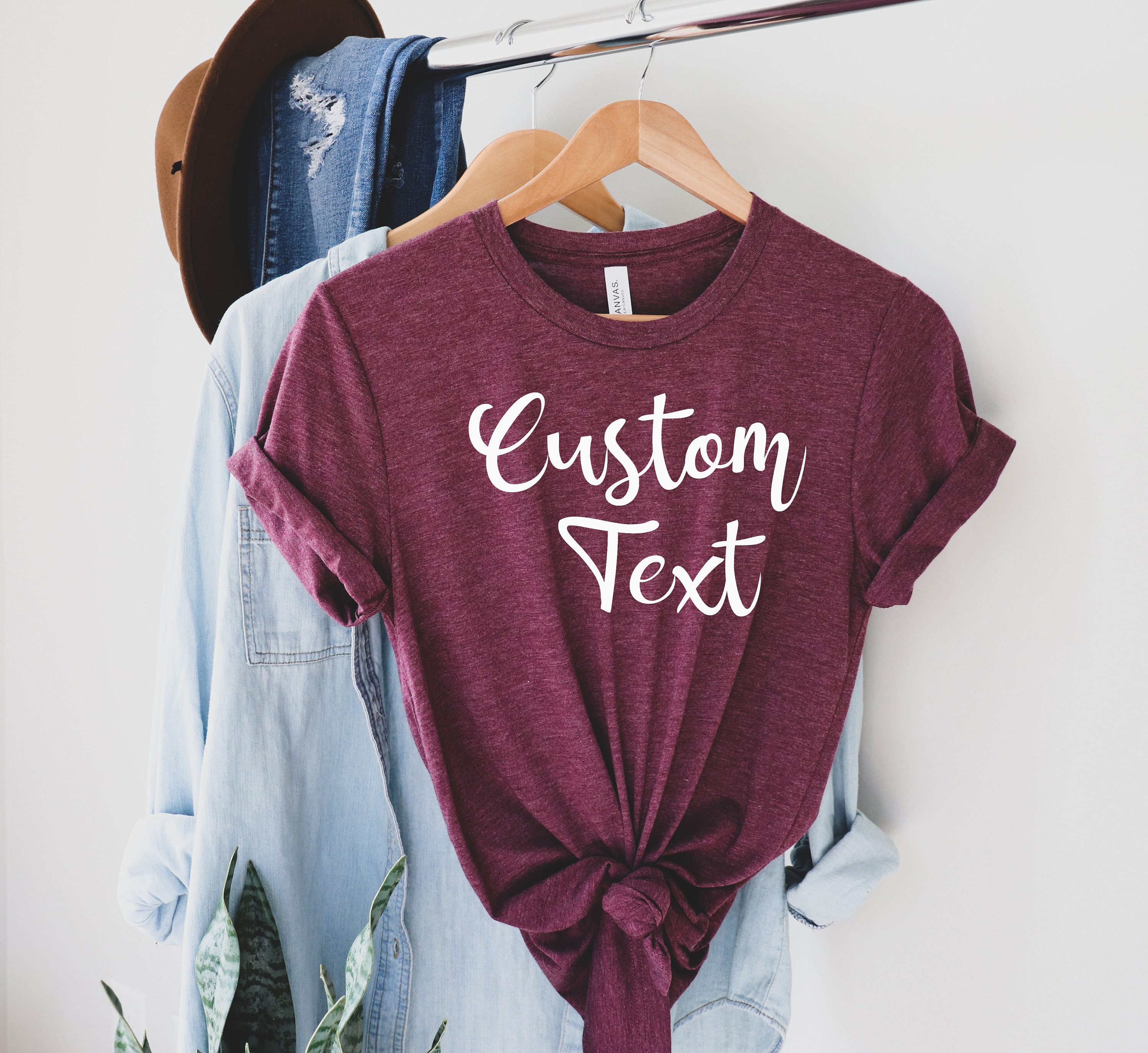 Custom Text Shirt Custom T-Shirt Custom Design Shirt Custom | Etsy