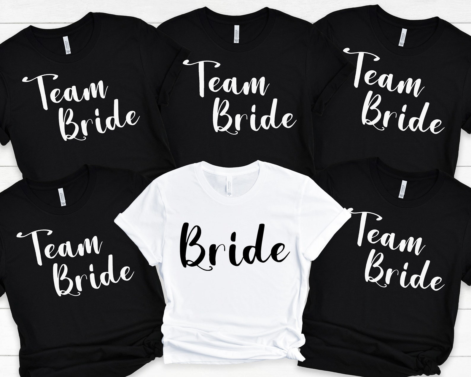 Team Bride Shirts Bride Shirt Bride Squad T-shirts Hen - Etsy
