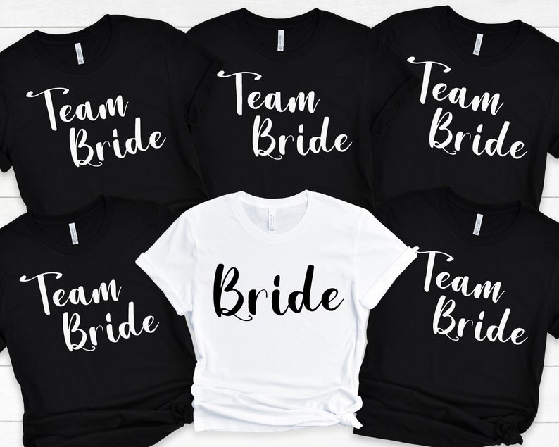 Team Bride Shirts Bride Shirt Bride Squad T-shirts Hen - Etsy
