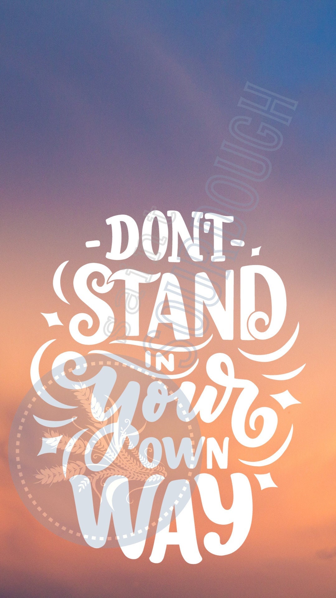 Motivational iPhone Wallpaper Quote Saying Screen Digital Downloadable ...