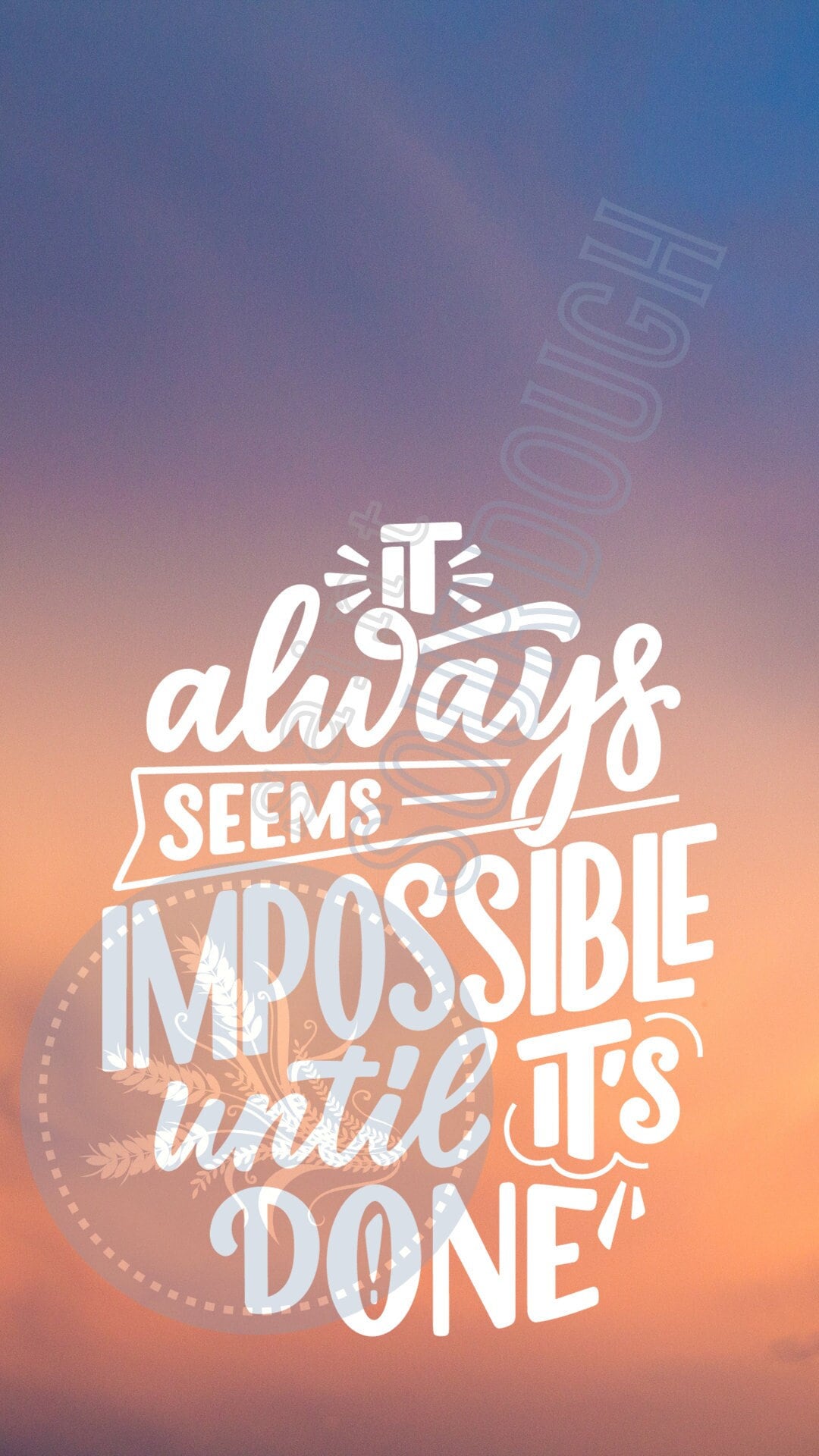 Motivational iPhone Wallpaper Quote Saying Screen Digital Downloadable ...