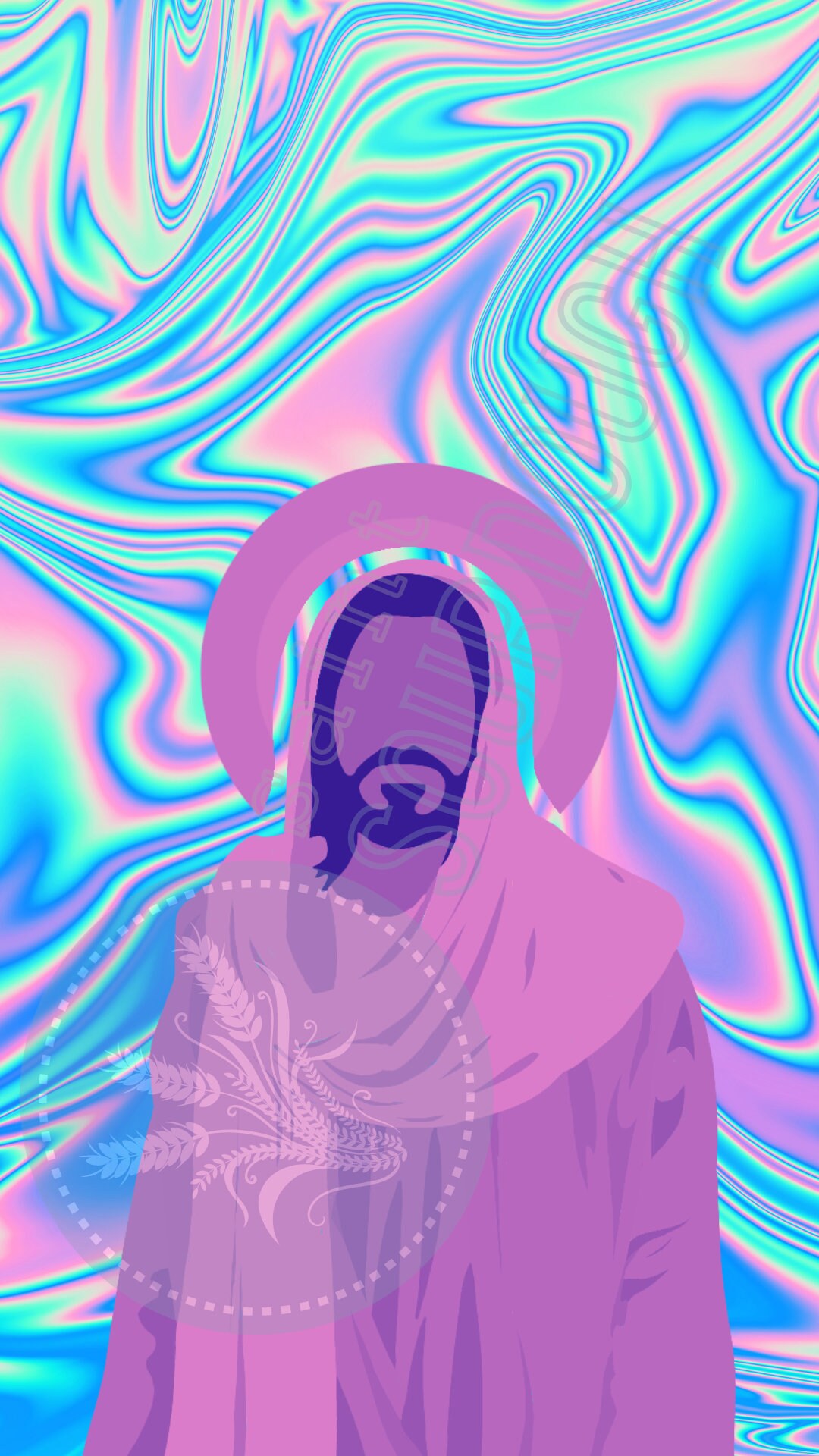 Jesus Phone Wallpaper Christian Minimalist Digital Download Gen Z ...