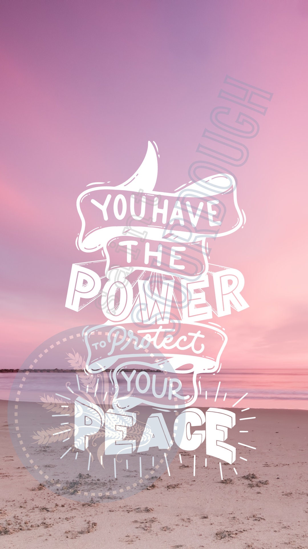 Motivational iPhone Wallpaper Quote Saying Screen Digital Downloadable ...