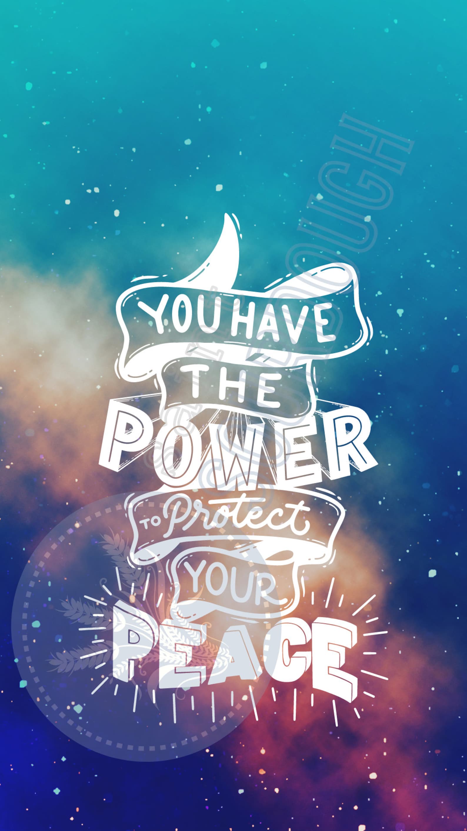 Motivational iPhone Wallpaper Quote Saying Screen Digital Downloadable ...