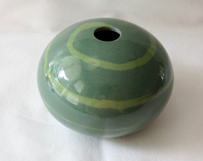 Small Bud Vase. Handmade Neriage, Wheel Thrown Colored Porcelain Clay ...