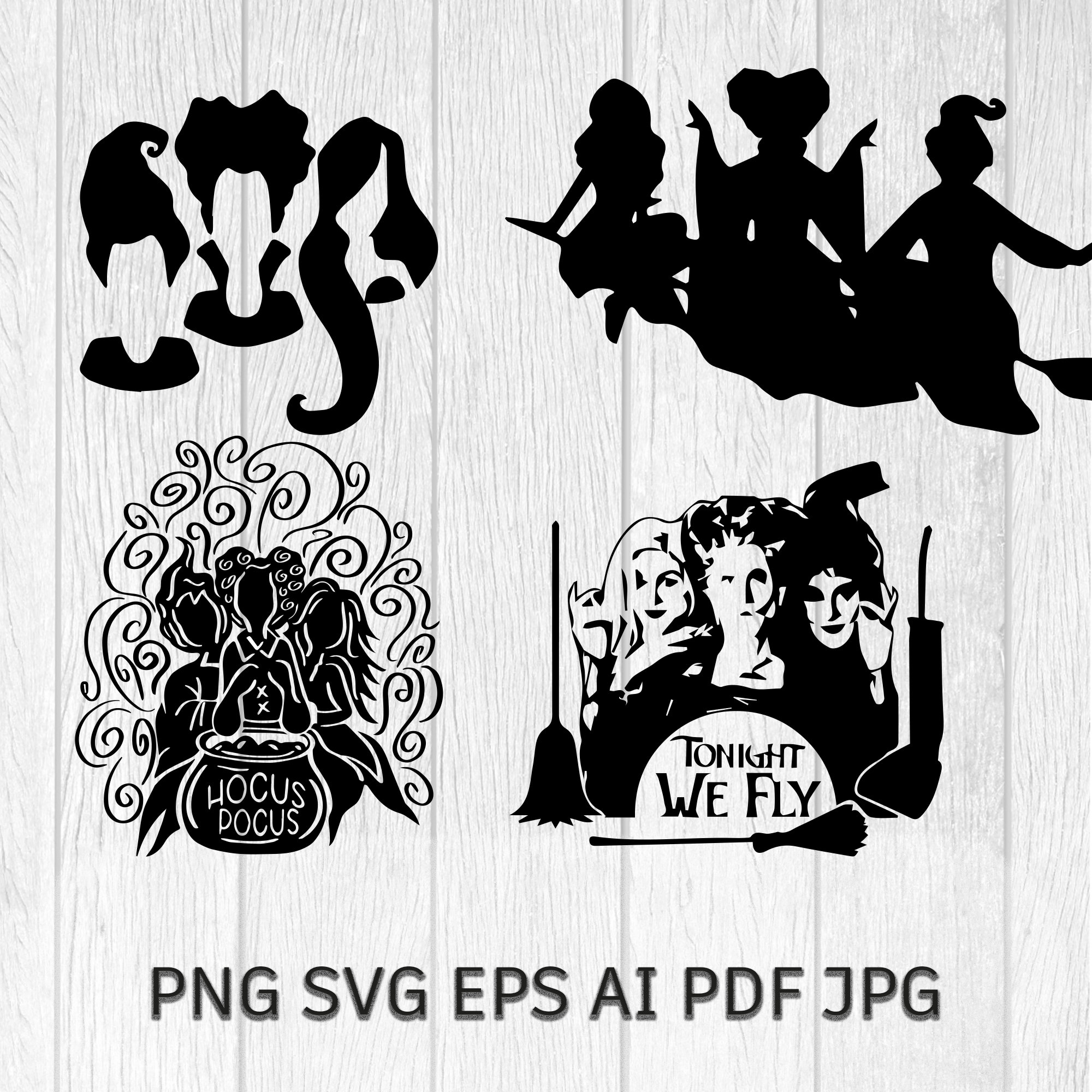Hocus Pocus Svg Bundle Hocus Pocus Png Witch Svg i Smell | Etsy
