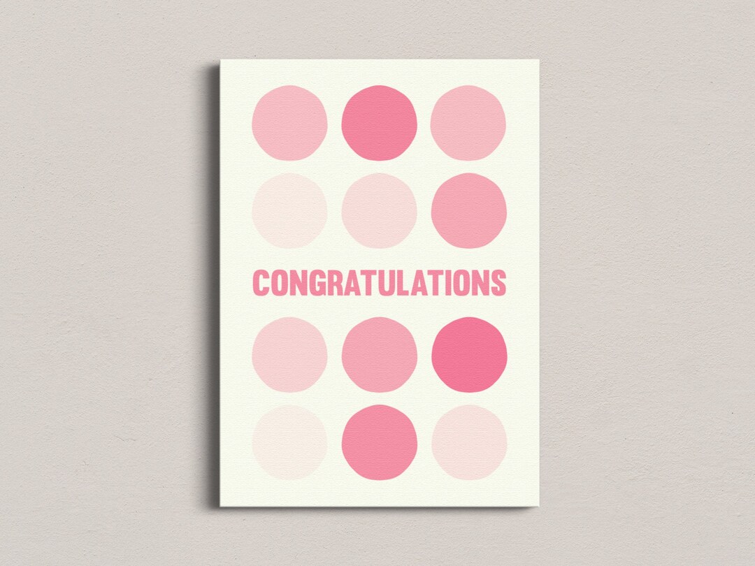 Printable Celebrate Card Printable Pastel Color Congratulations Card ...