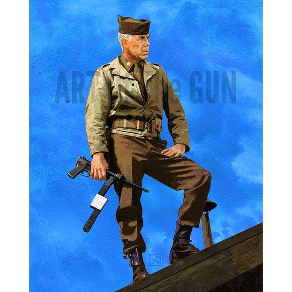 Major John Reisman the Dirty Dozen M3 Grease Gun Military | Etsy