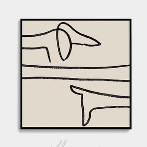 Picasso One Line Drawing One Line Sketch Printable Wall Art - Etsy