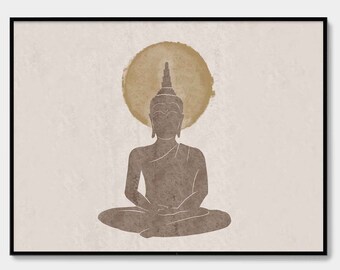 Horizontal Buddha Wall Art - Etsy