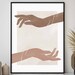 Abstract Hand Illustration Printable Wall Art Modern Wall - Etsy