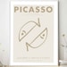 Picasso Fish Drawing Printable Wall Art Picasso Poster - Etsy