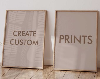 Create Custom Print, Printable Wall Art, Custom Gallery, Pick Your Own ...