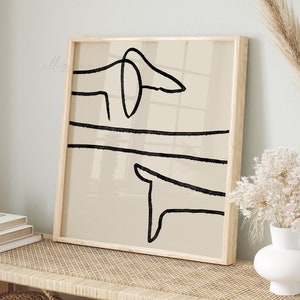 Picasso One Line Drawing, One Line Sketch, Printable Wall Art, Picasso ...