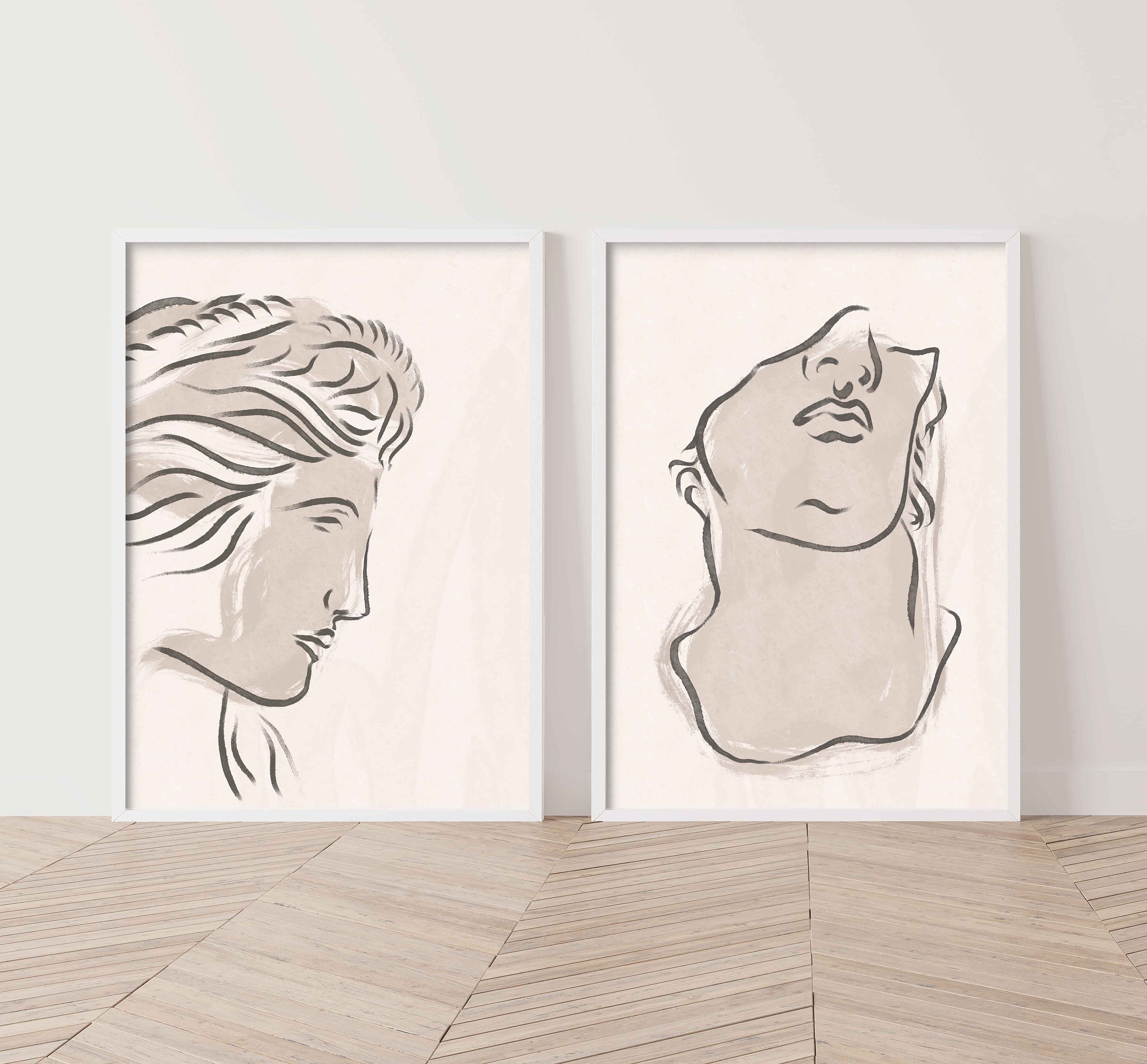 Greek Style Poster Set of 2 Printable Wall Art God and | Etsy