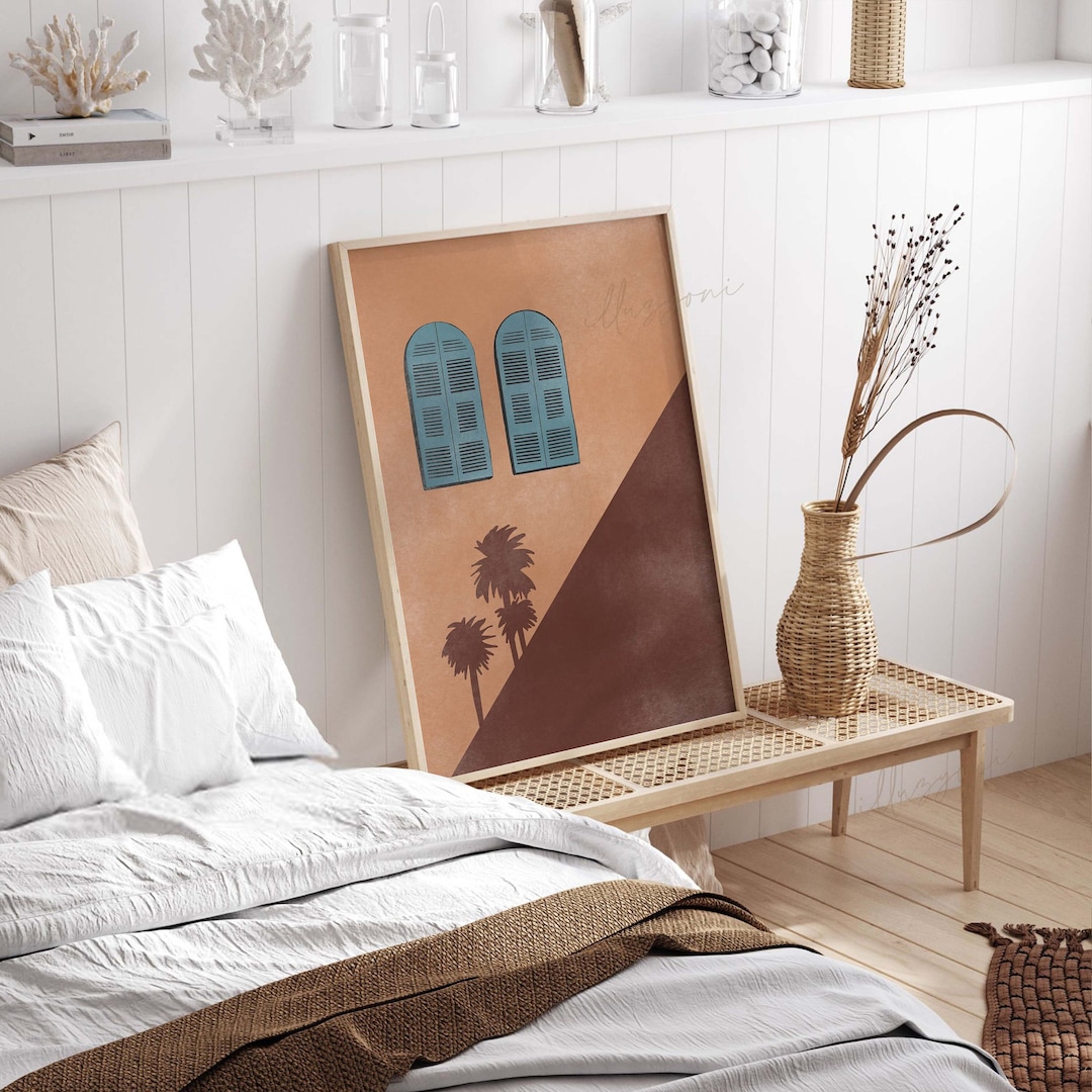 Abstract Terracotta Architecture Poster, Printable Wall Art, Moroccan ...