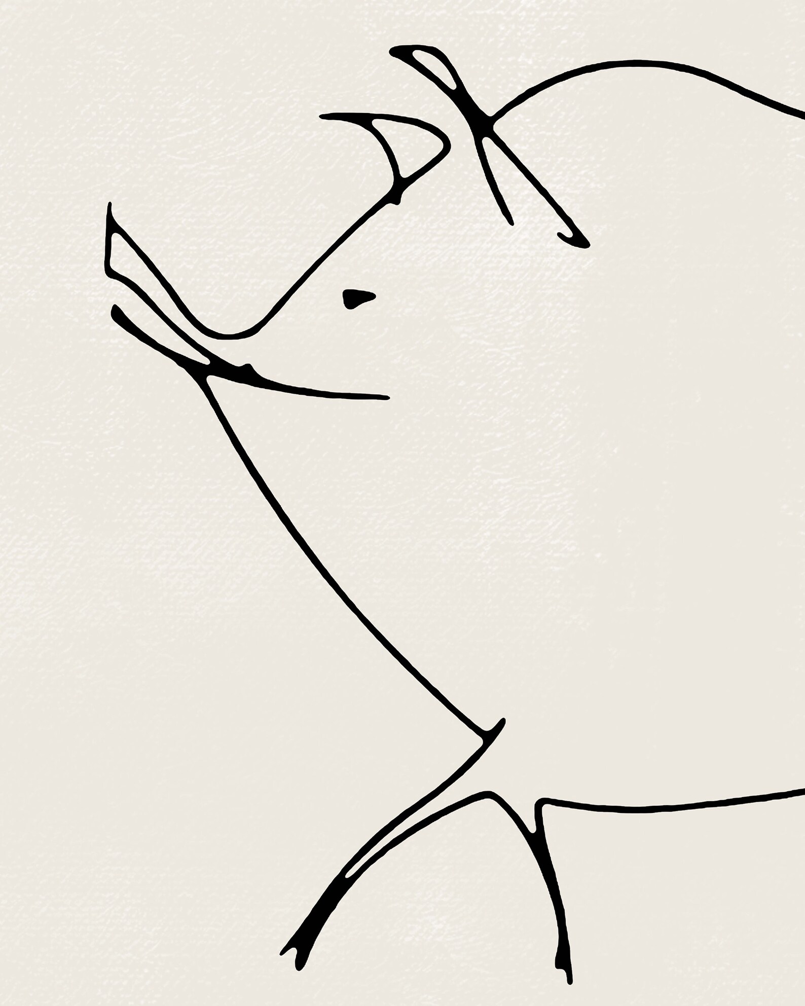 Picasso Pig Drawing Printable Wall Art Picasso Poster - Etsy