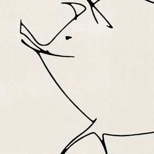 Picasso Pig Drawing Printable Wall Art Picasso Poster - Etsy