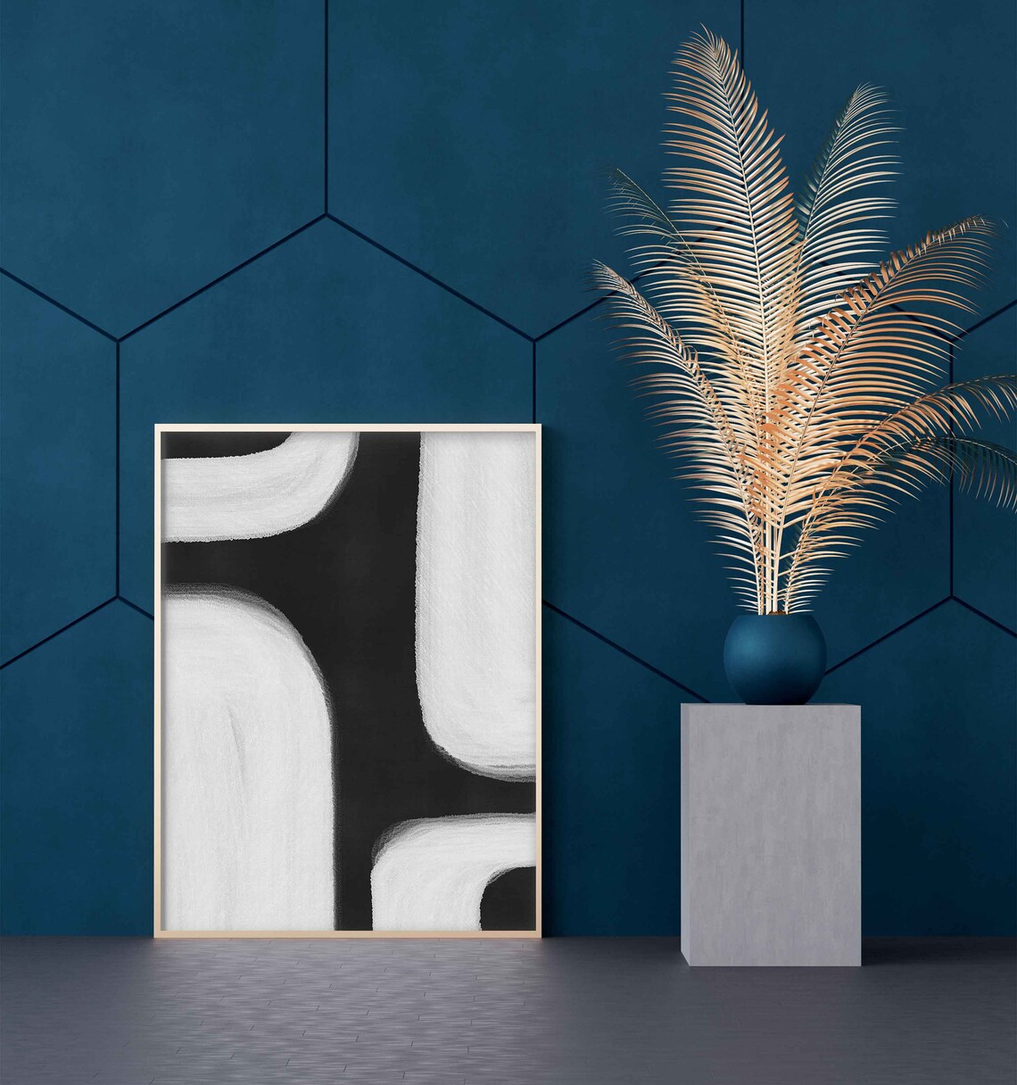 Abstract One Line Painting Printable Wall Art Abstract Fine - Etsy