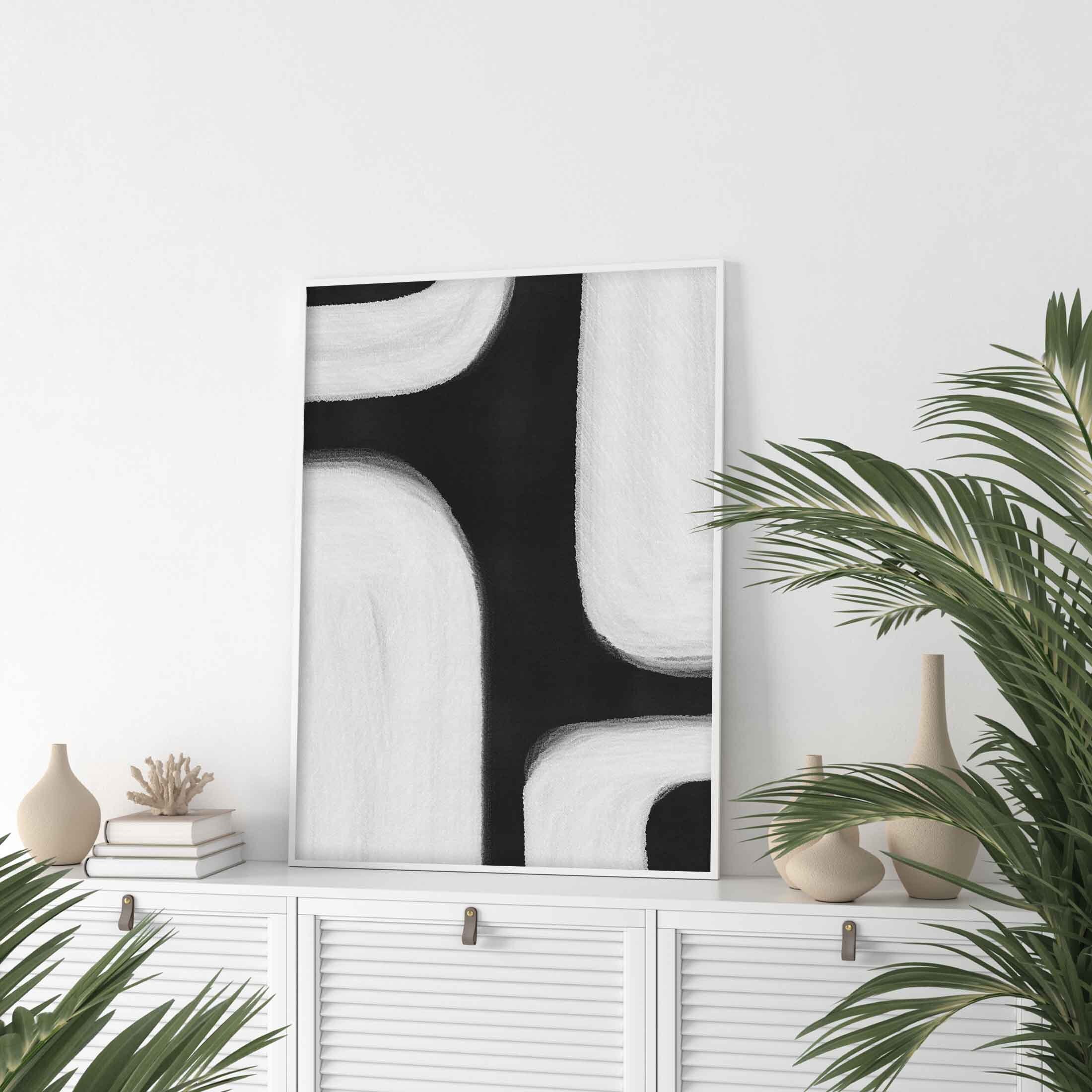 Abstract One Line Painting Printable Wall Art Abstract Fine - Etsy