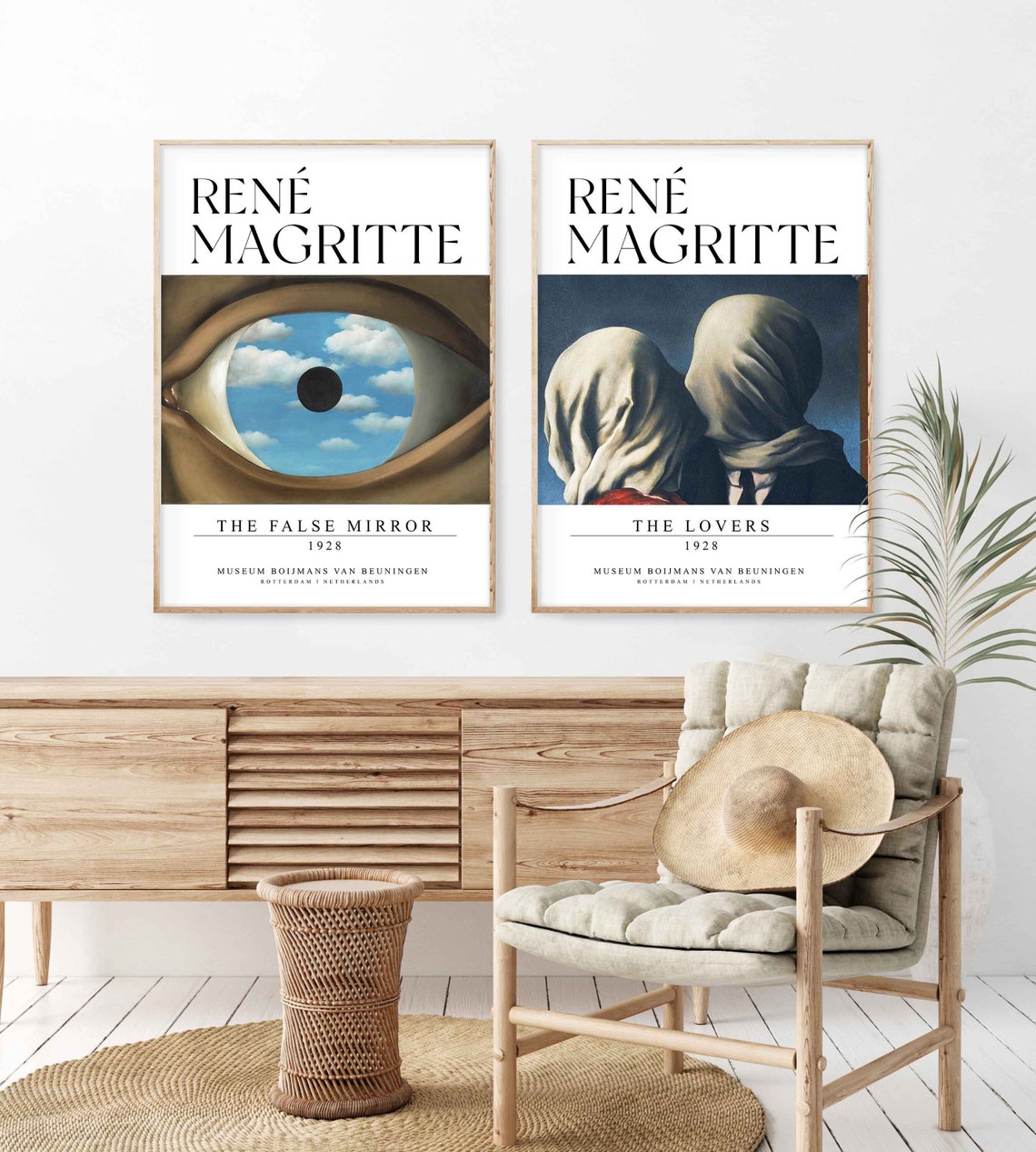 Rene Magritte Print Set of 2 Prints Printable Wall Art - Etsy